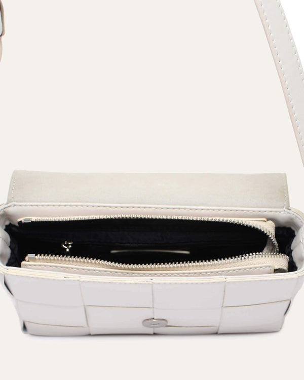 HONEY CROSS BODY BAG BONE LEATHER - Jo Mercer Northern Hemisphere